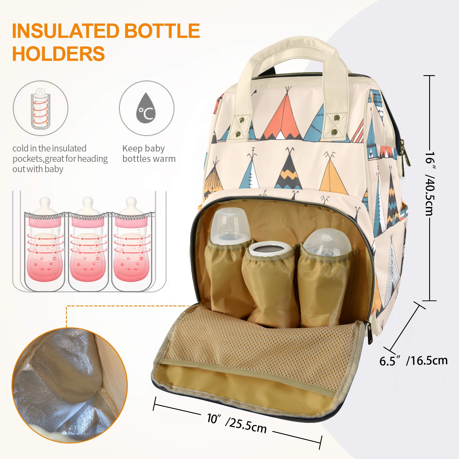 Multi-Function Diaper Bag-New (Model 1688)