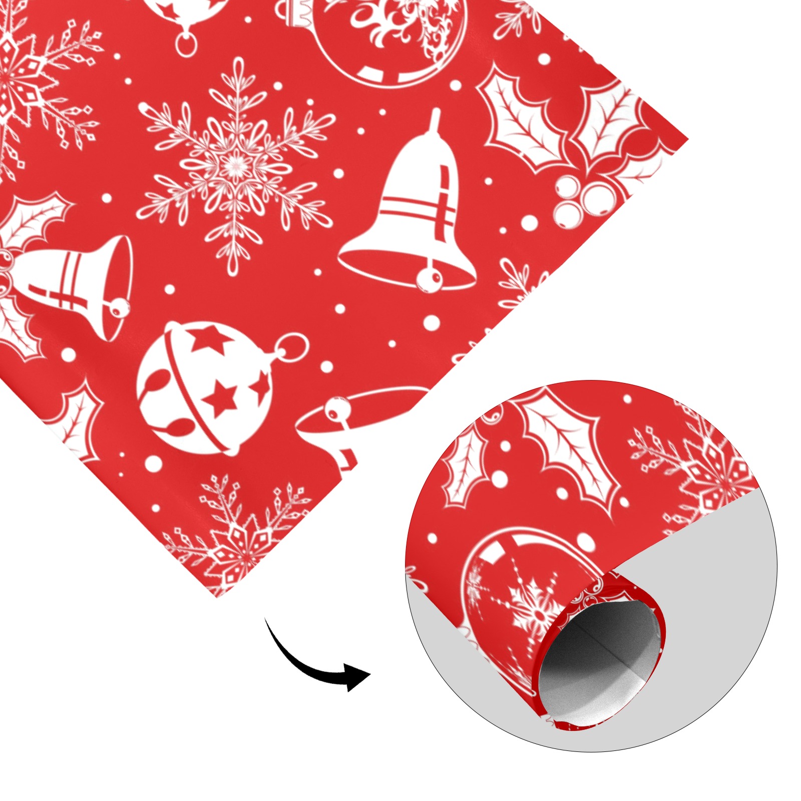 Gift Wrapping Paper-Coated Paper 58"x 22" (1 Roll)
