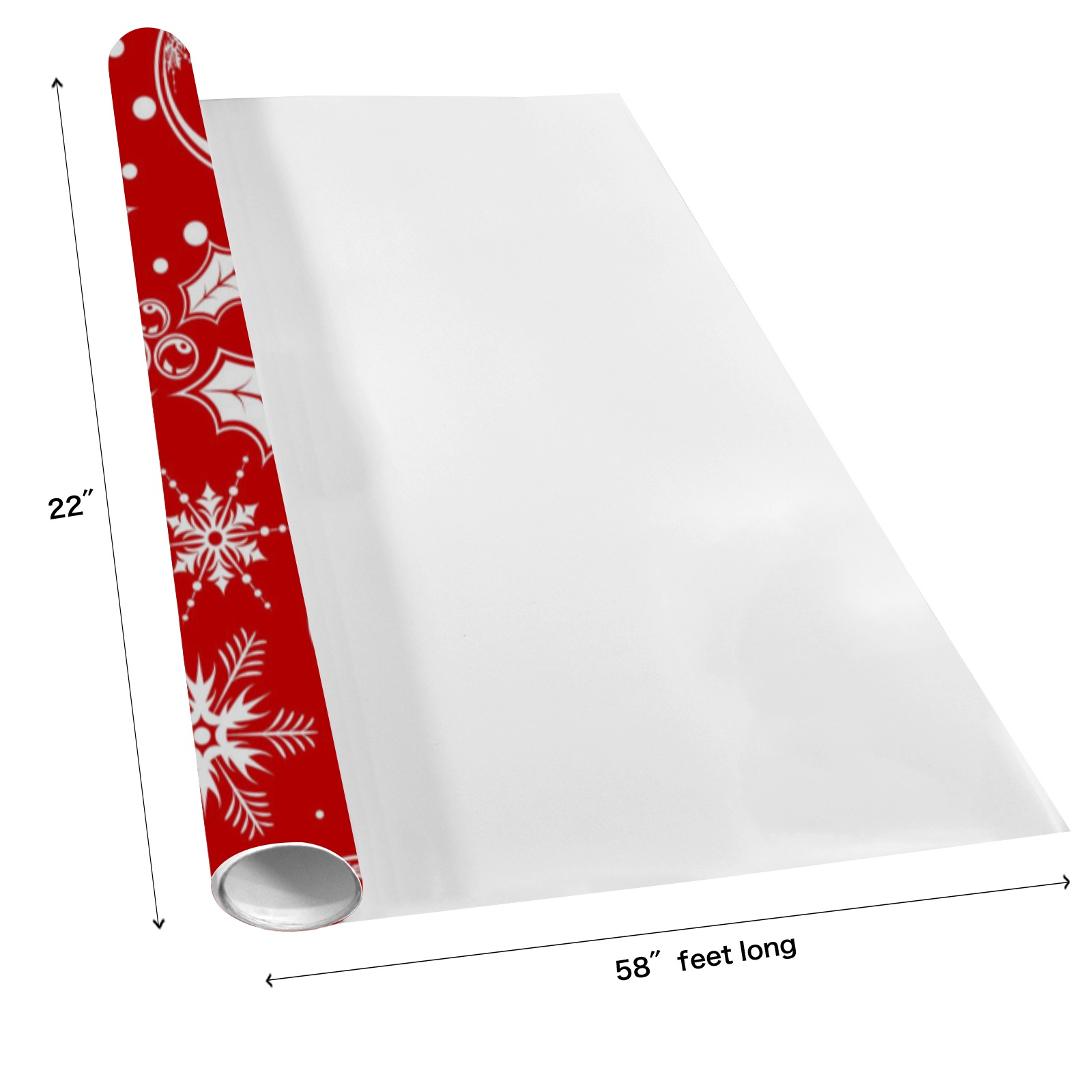 Gift Wrapping Paper-Coated Paper 58"x 22" (1 Roll)