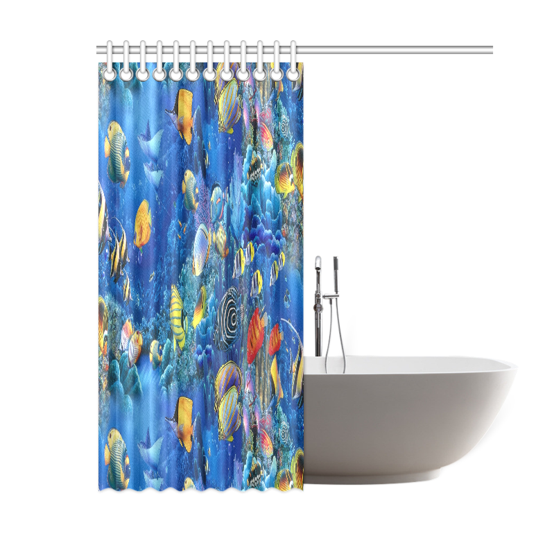 Underwater World Shower Curtain 60x72 Id D38094