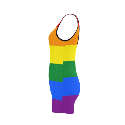 Gay Pride Rainbow Flag Stripes Classic One Piece Swimwear Model S03