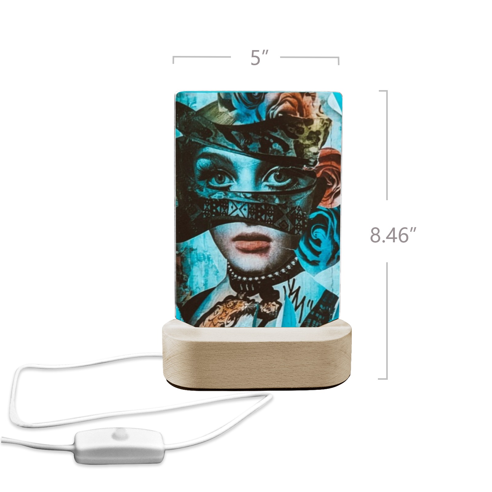 Acrylic Photo Panel with Lighted Stand