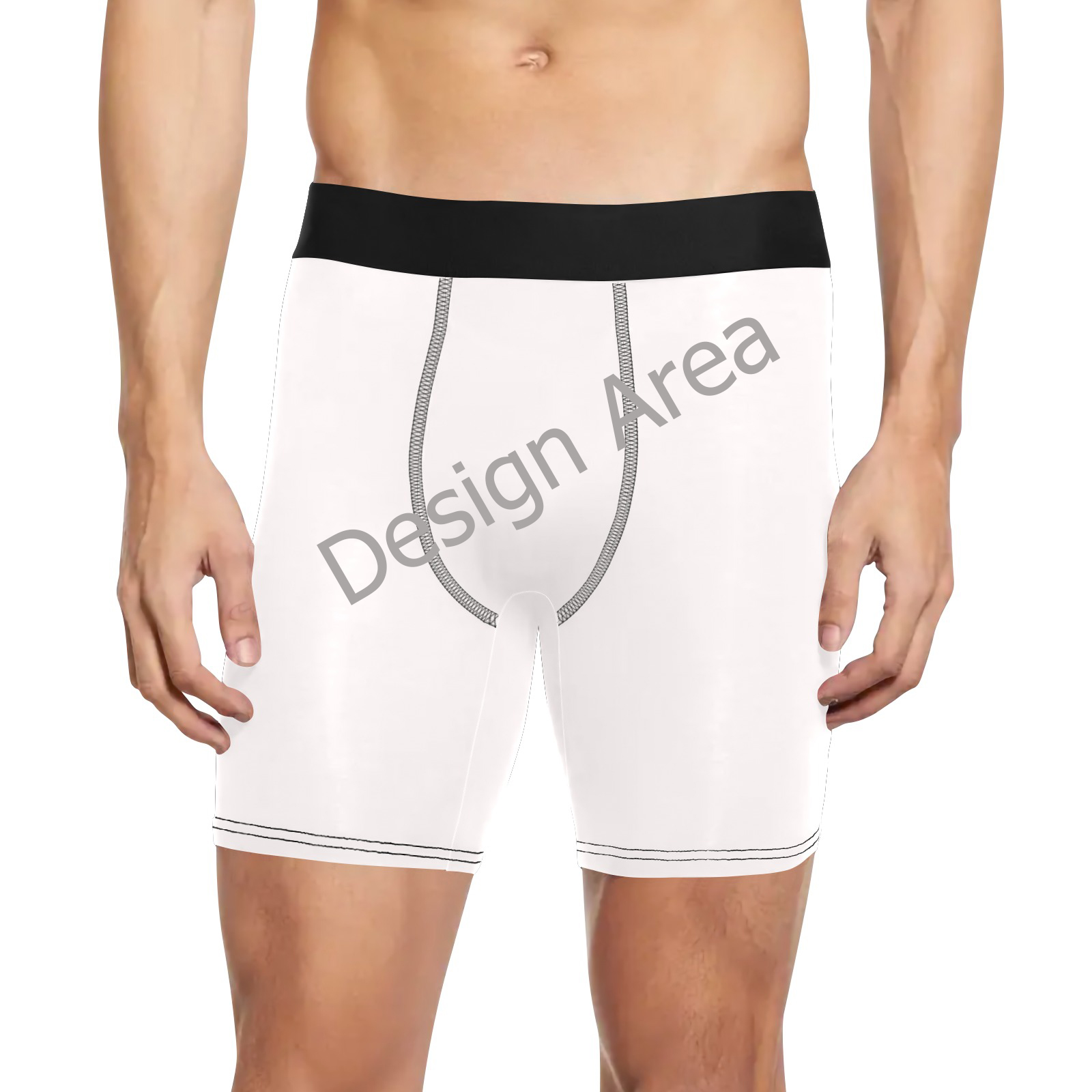 Men's Long Leg Boxer Briefs (Model L67)