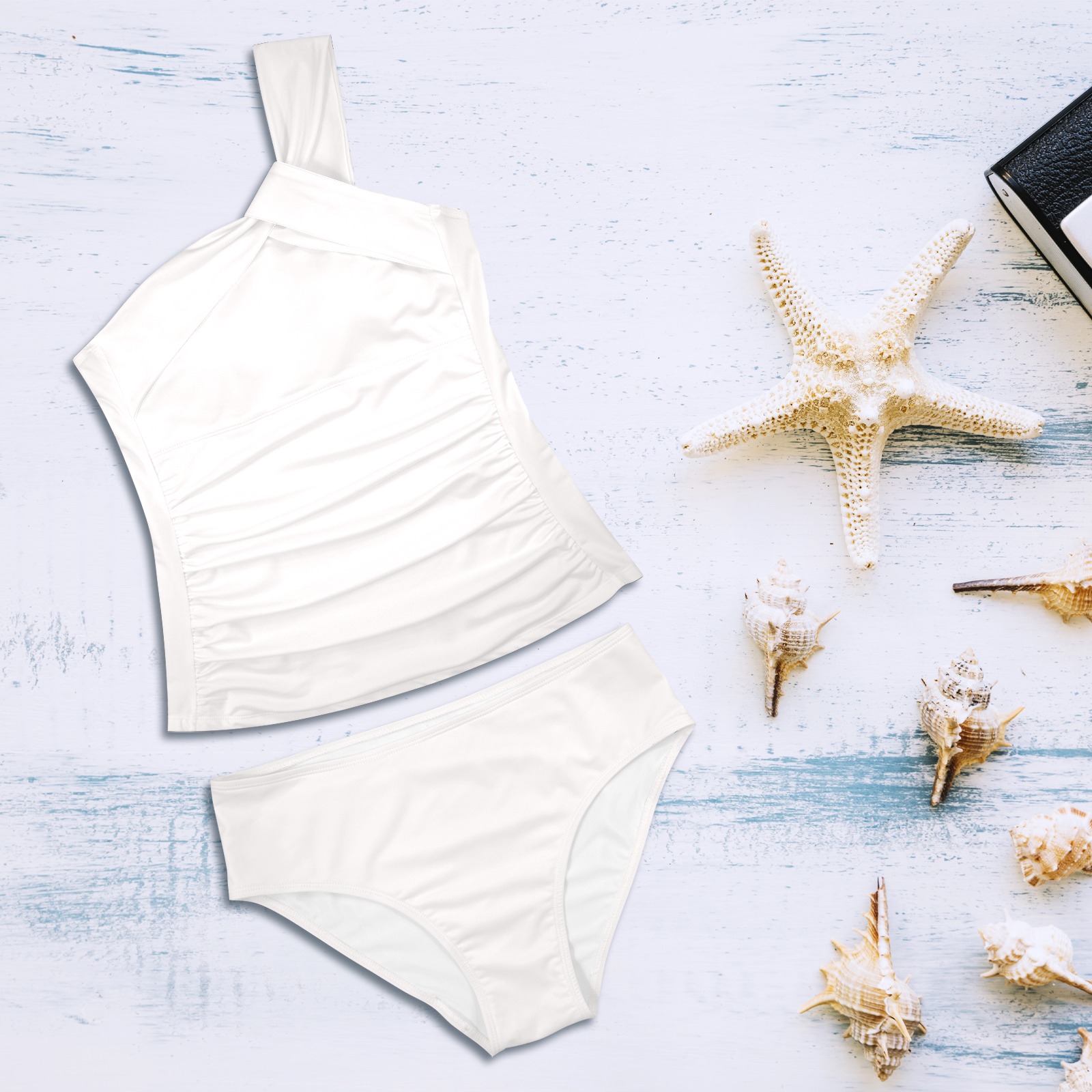 Women's One Shoulder Backless Swimsuit (Model S44)