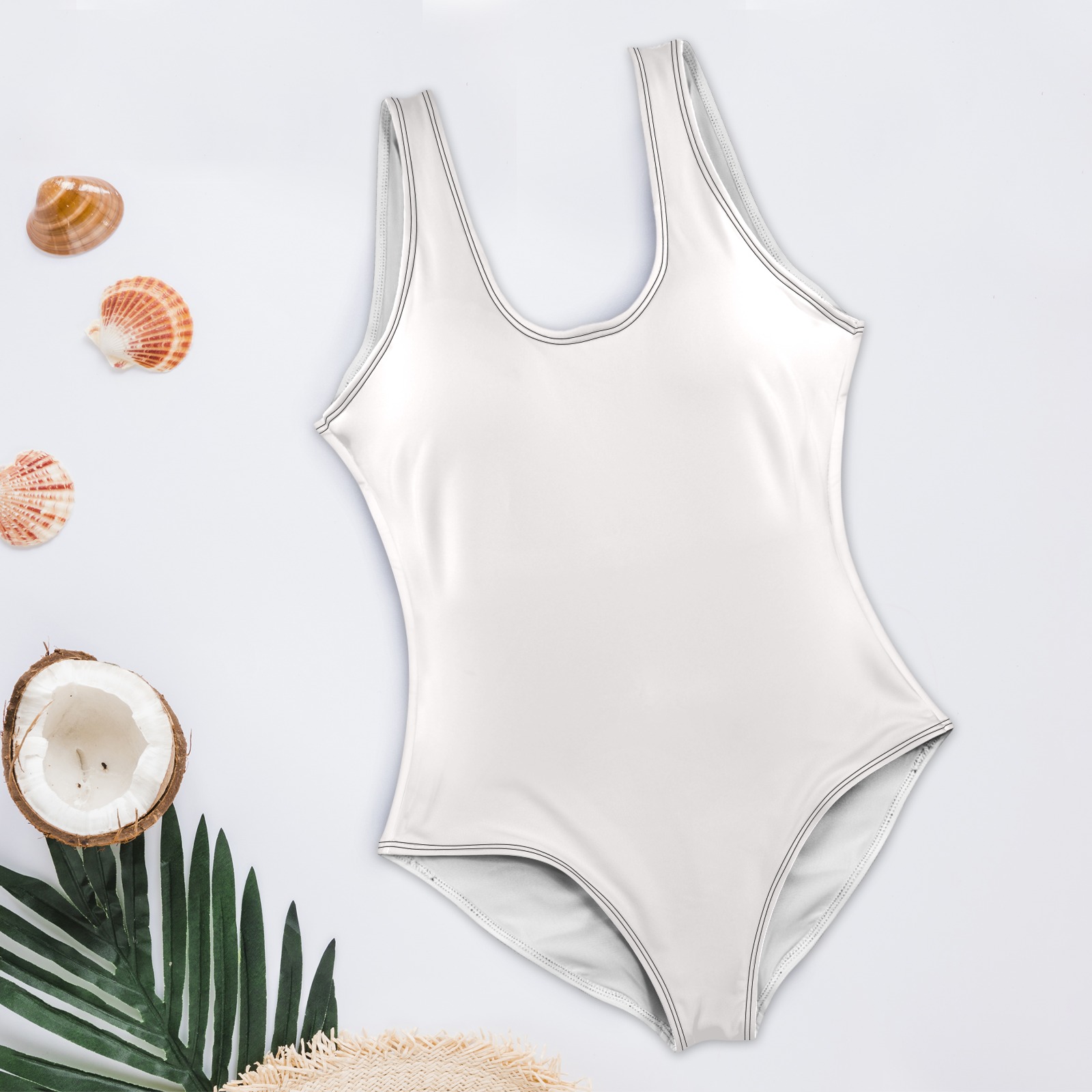 Women's High Cut Backless Swimsuit (Model S50)