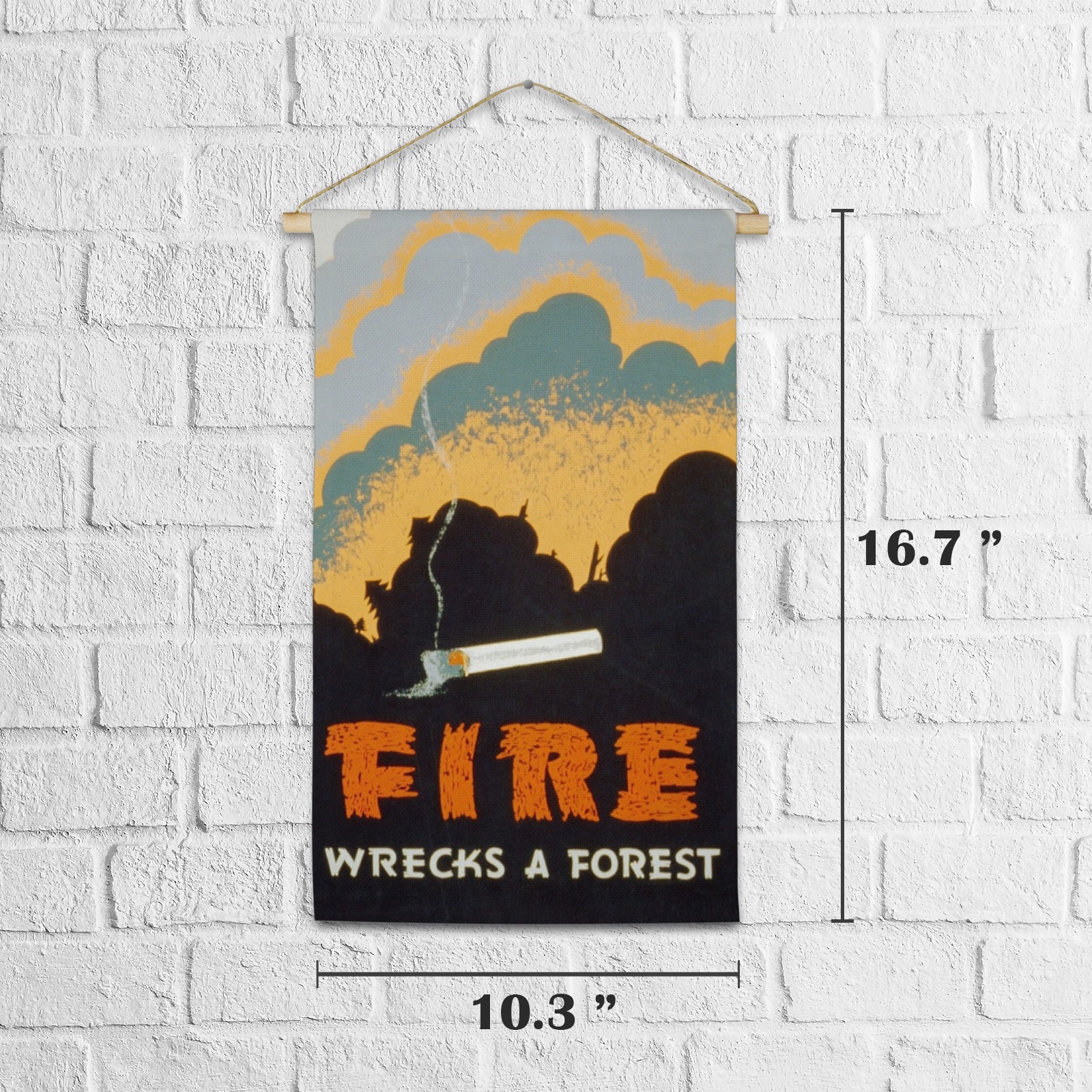 Linen Hanging Poster (without Fringe)