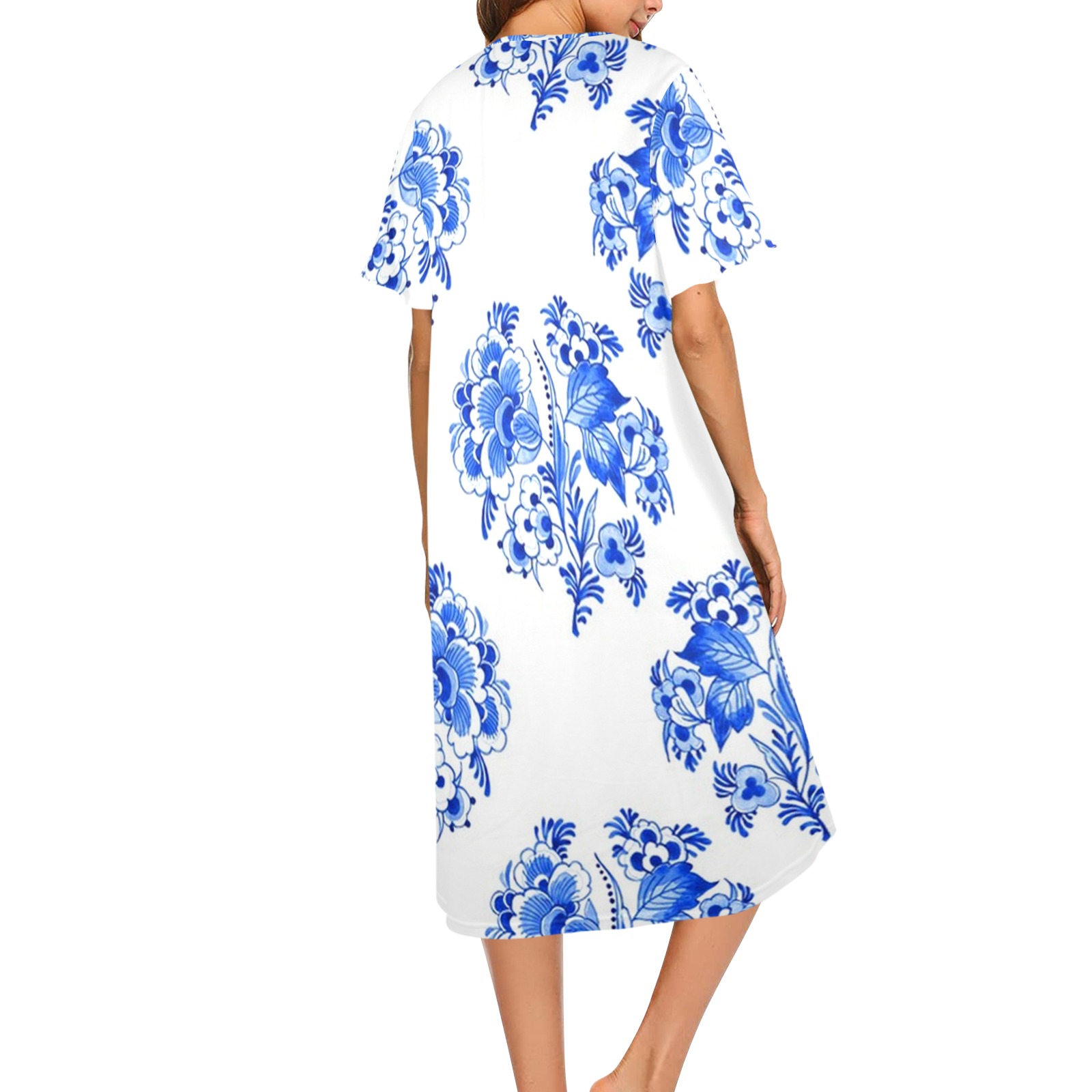 Women's Button Front House Dress