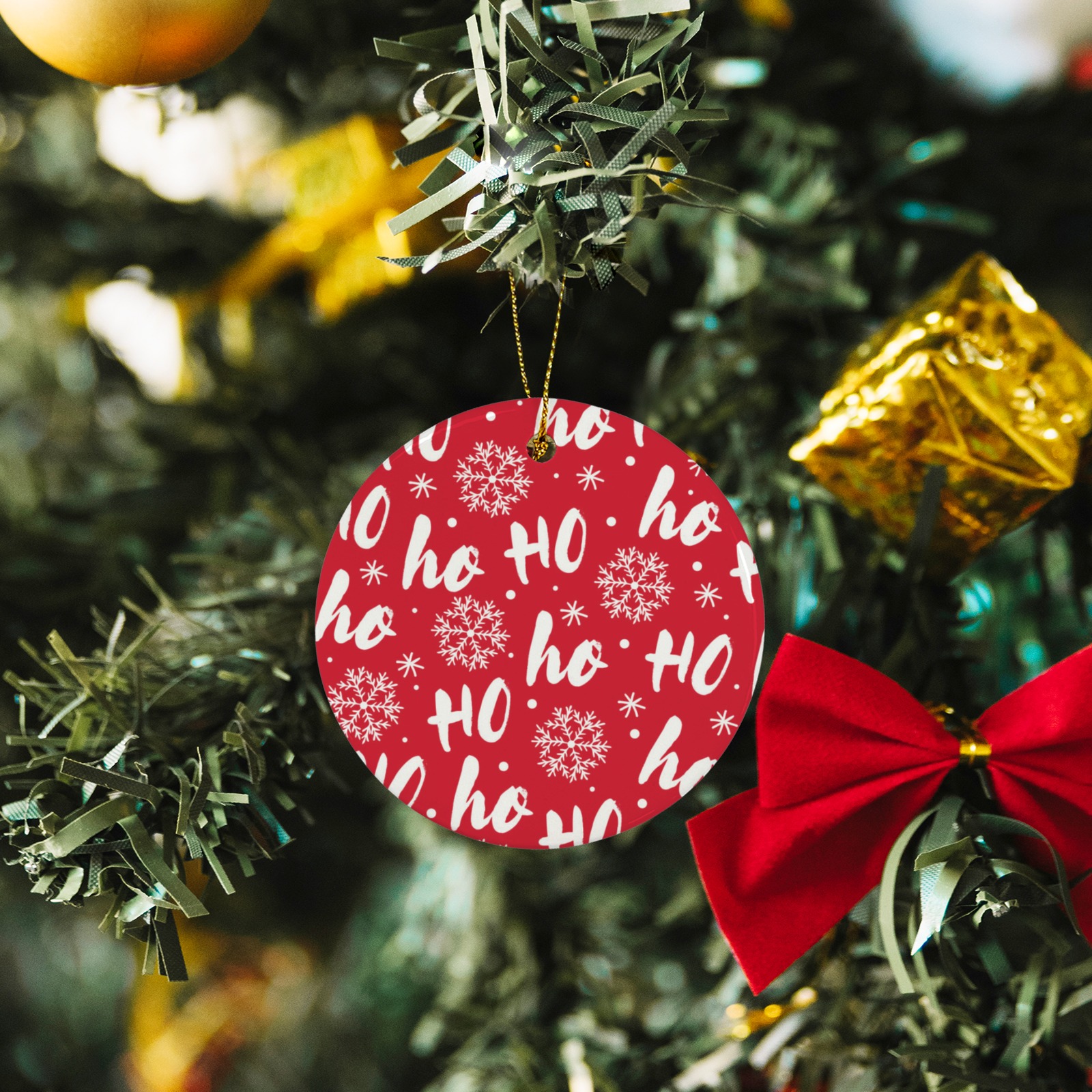 3 inch Round Ceramic Ornament