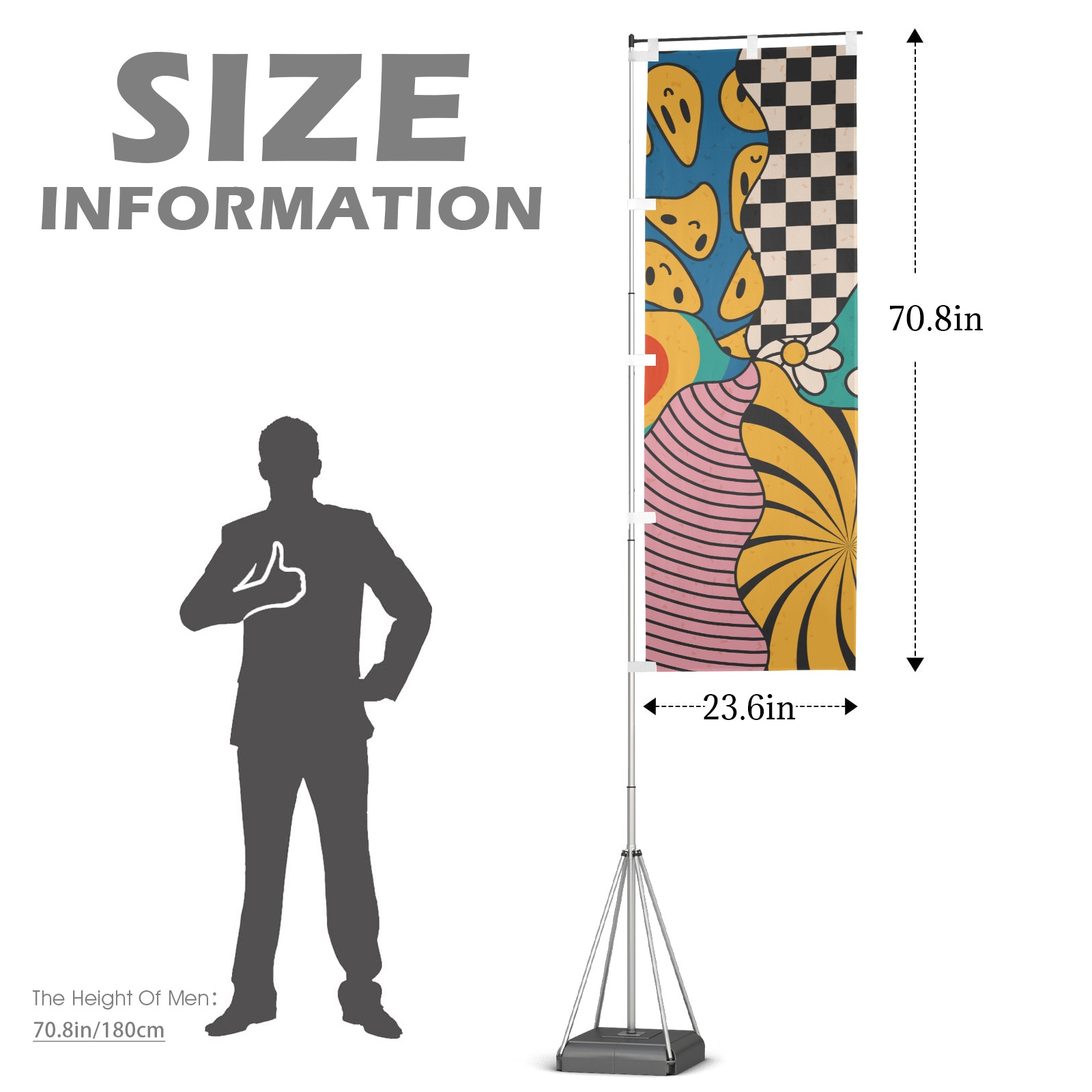 Road Flag 23.6"x70.8"