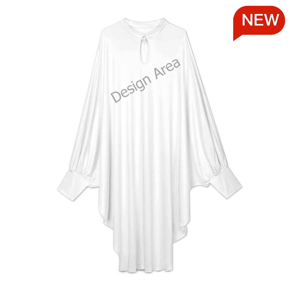 Oversize Batwing Sleeves Shape Dress