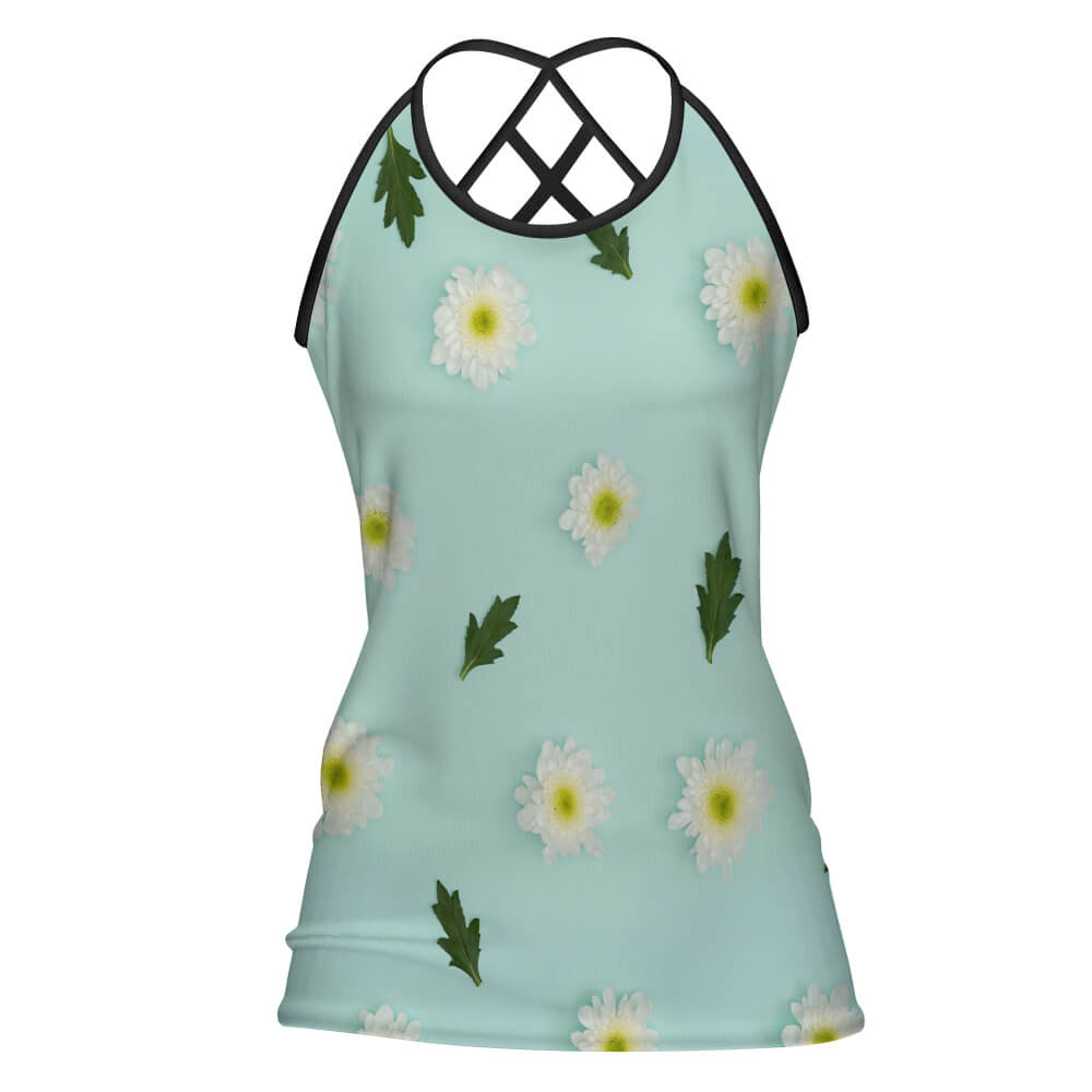 Women's Criss-Cross Open Back Tank Top