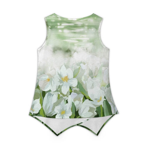 Women's Linen V-neck Tank Top