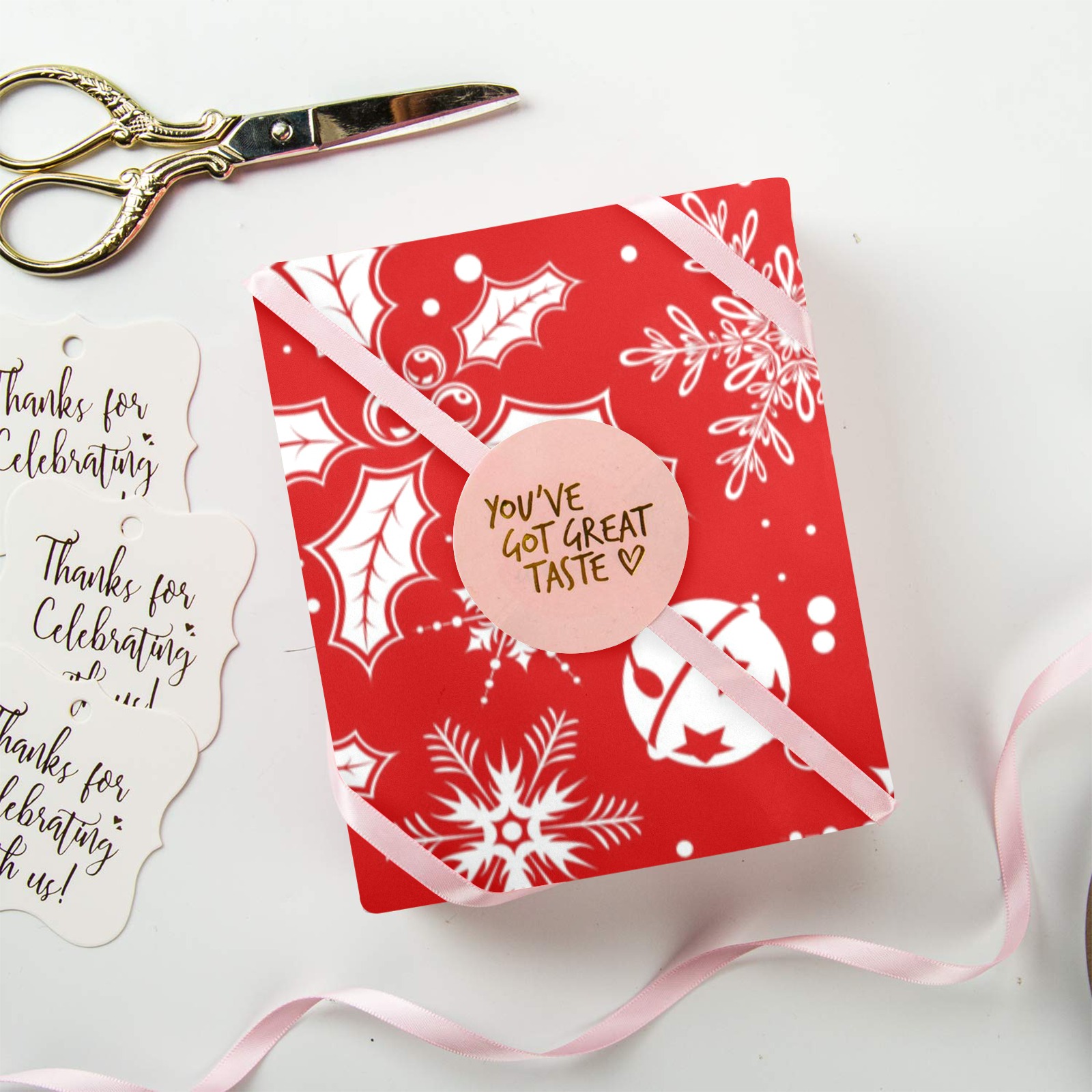 Gift Wrapping Paper-Coated Paper 58"x 22" (1 Roll)