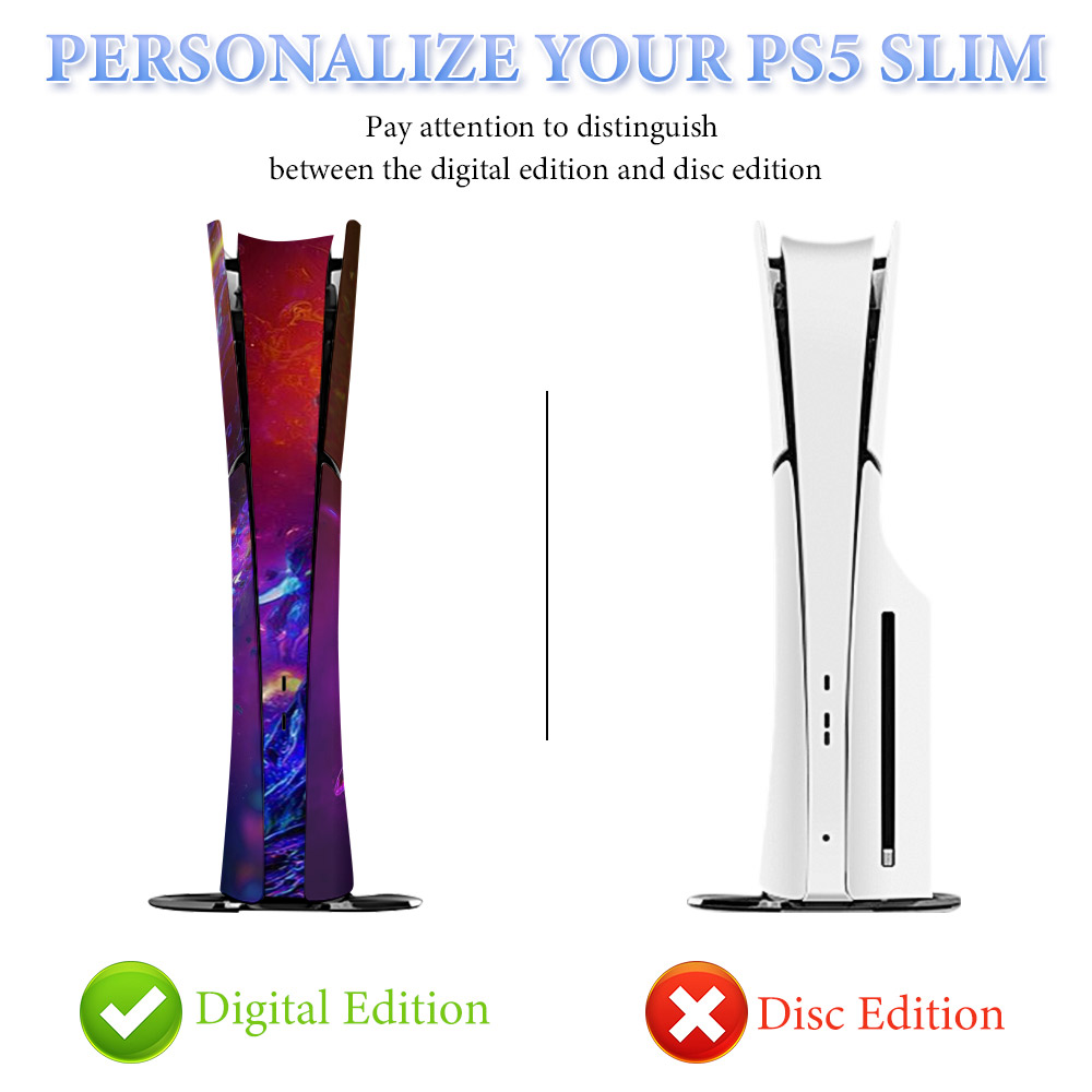 PS5 slim Console Sticker (Digital Version)