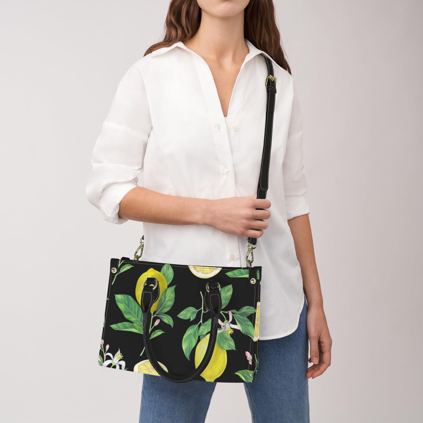 PU Leather Handbag-Small (Model 1747)