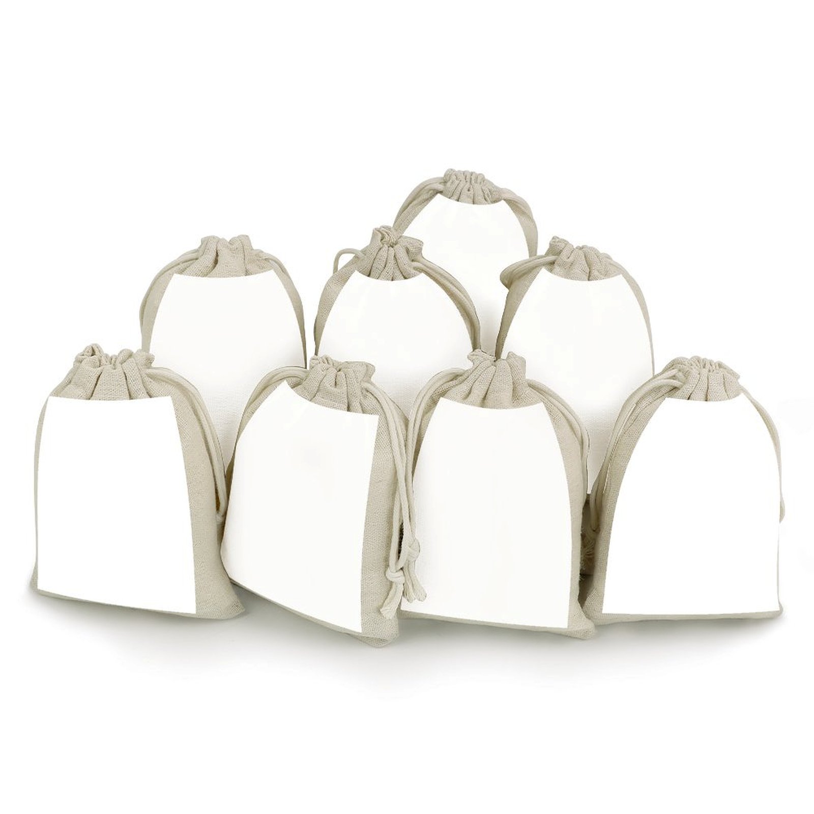 Small Cotton Linen Drawstring Bags