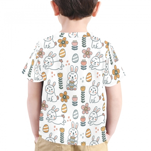 Little Kids' All Over Print Crew Neck T-Shirt (Model T40-2)