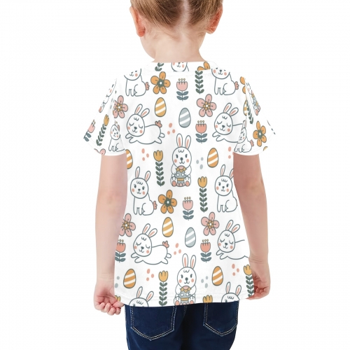Little Kids' All Over Print Crew Neck T-Shirt (Model T40-2)