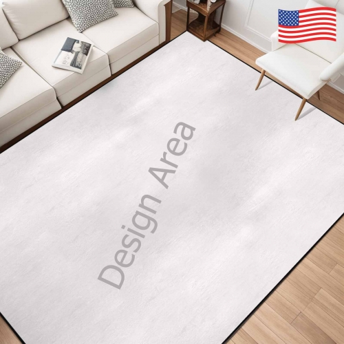 Area Rug with Black Binding 84"x60"