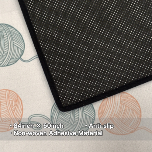 Area Rug with Black Binding 84"x60"