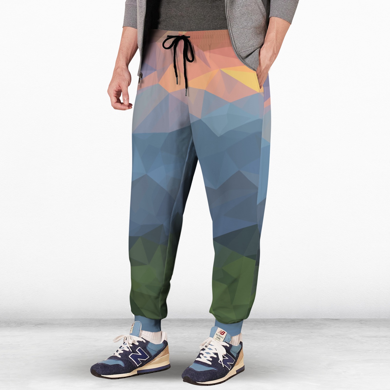 Men's Fleece Casual Sweatpants (Model L79)