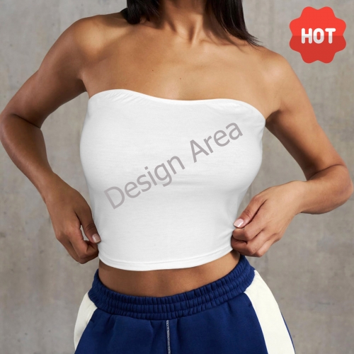Basic Backless Tube Crop Top