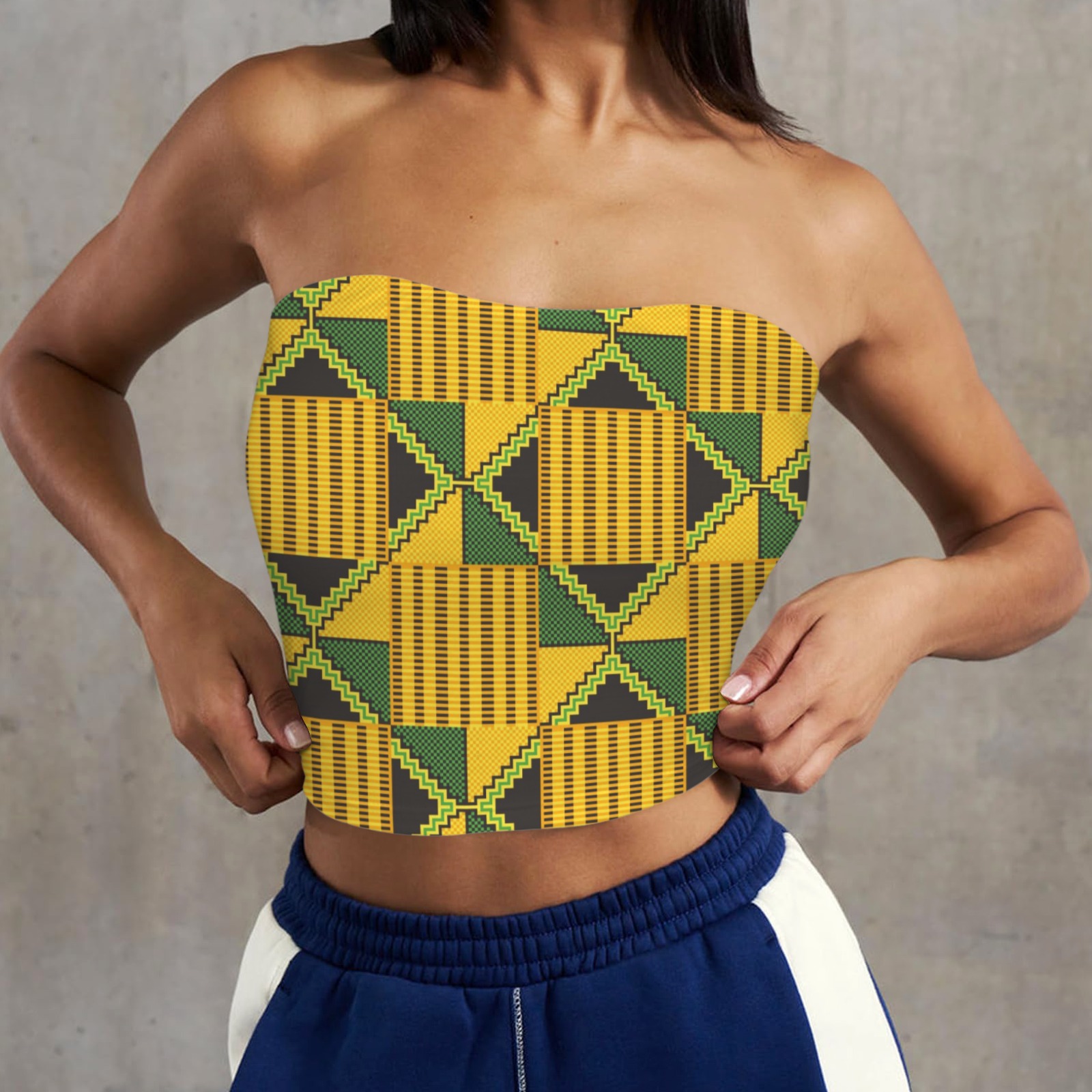 Basic Backless Tube Crop Top