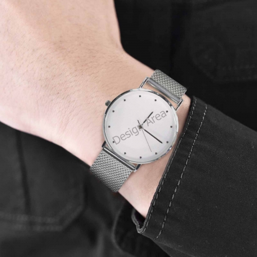 Men's Steel Bracelet Watch Without Numbers