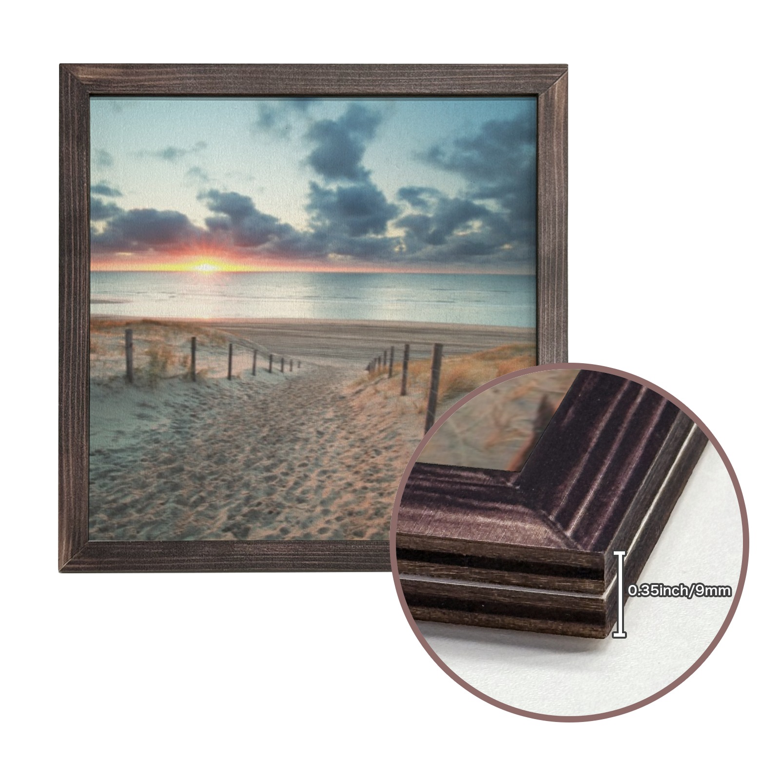 Square Wooden Photo Frame