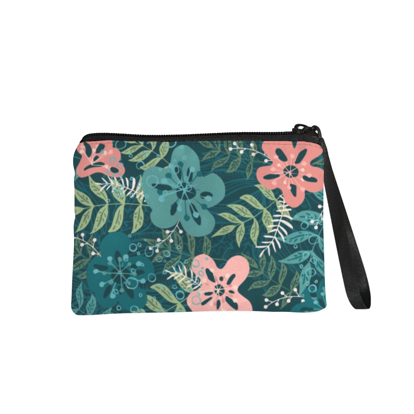 Customizable Carry-All Pouch 7x5 inches - Polyester with Handle & Zipper