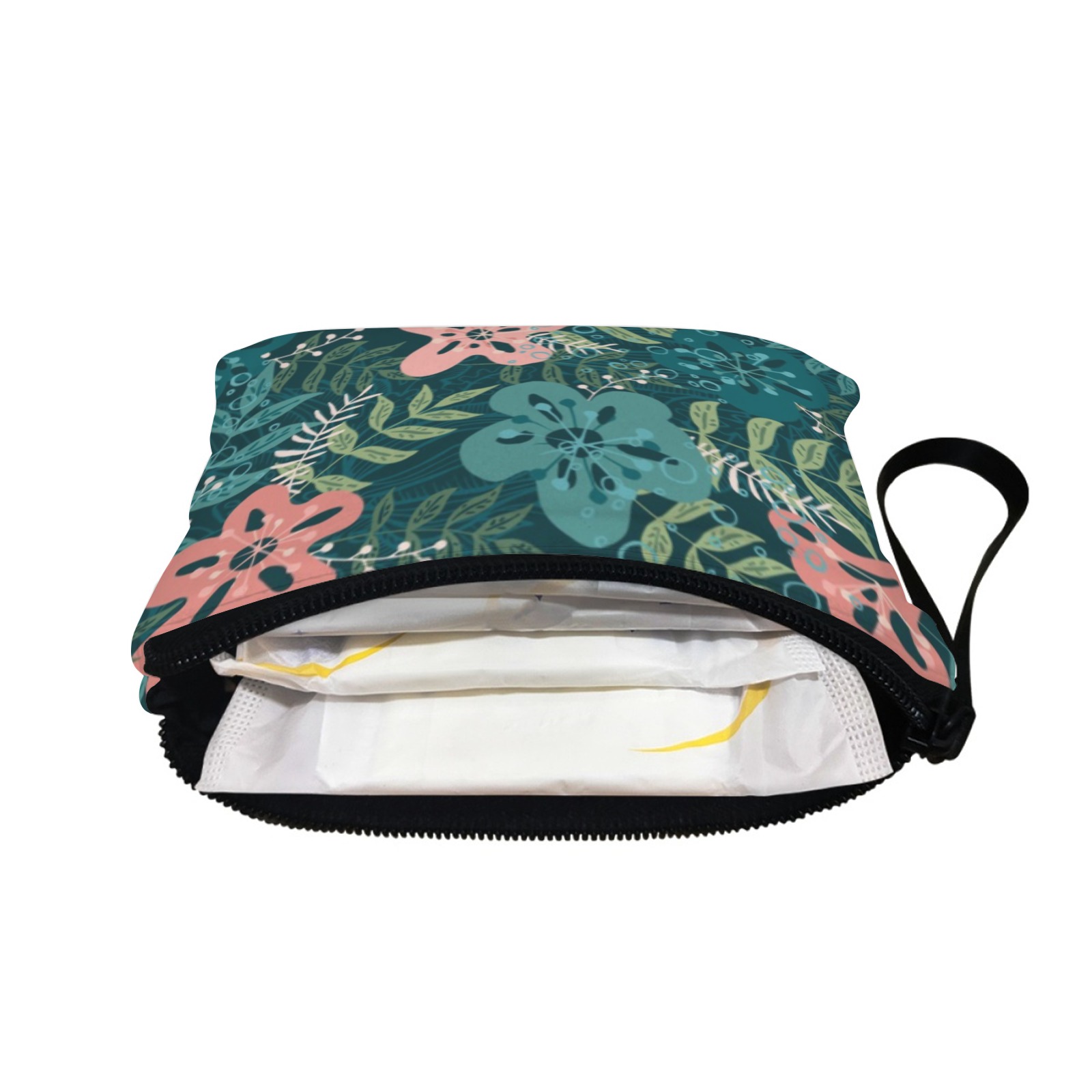 Customizable Carry-All Pouch 7x5 inches - Polyester with Handle & Zipper