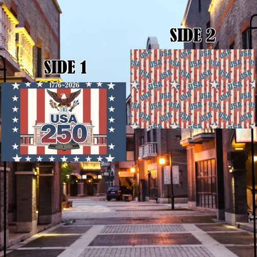 Customizable Garden Flag - 60x36 inches - Durable Black Coated Fabric