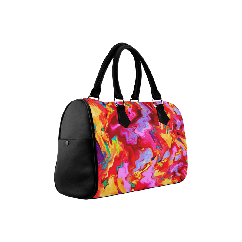 Abstract Painting Design Boston Handbag (Model 1621) | ID: D43070