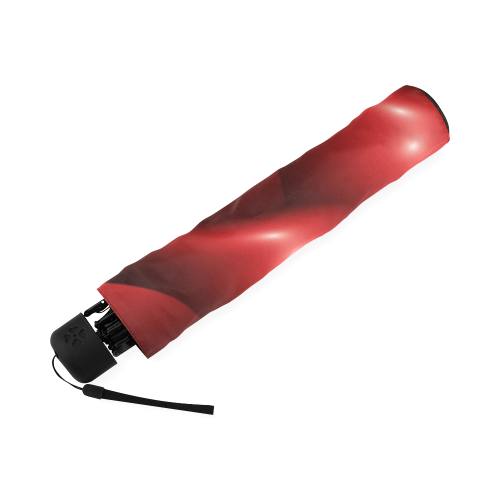 Glossy Red Spiral Foldable Umbrella (Model U01) | ID: D77501