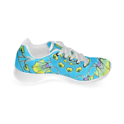 Green Yellow Purple Leaves Bugs Mystical Matrix Aqua Men’s Running ...