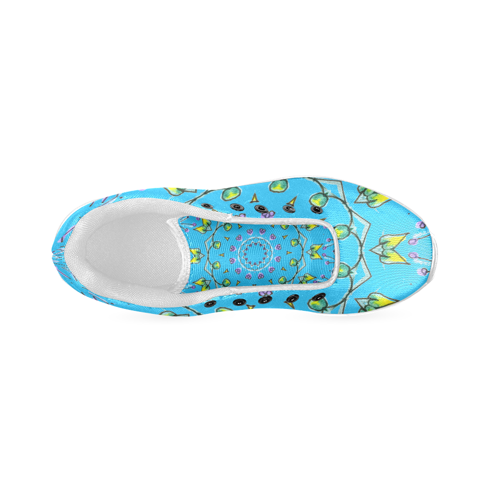 Green Yellow Purple Leaves Bugs Mystical Matrix Aqua Men’s Running ...