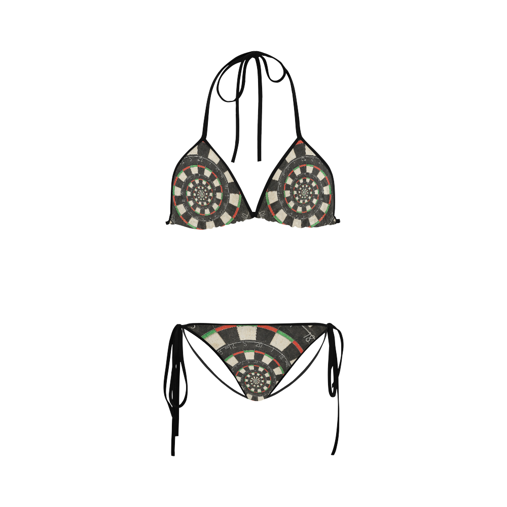 Droste Spiral Dart Board Custom Bikini Swimsuit | ID: D167275