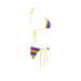 Gay Pride Rainbow Stripes Custom Bikini Swimsuit | ID: D176669