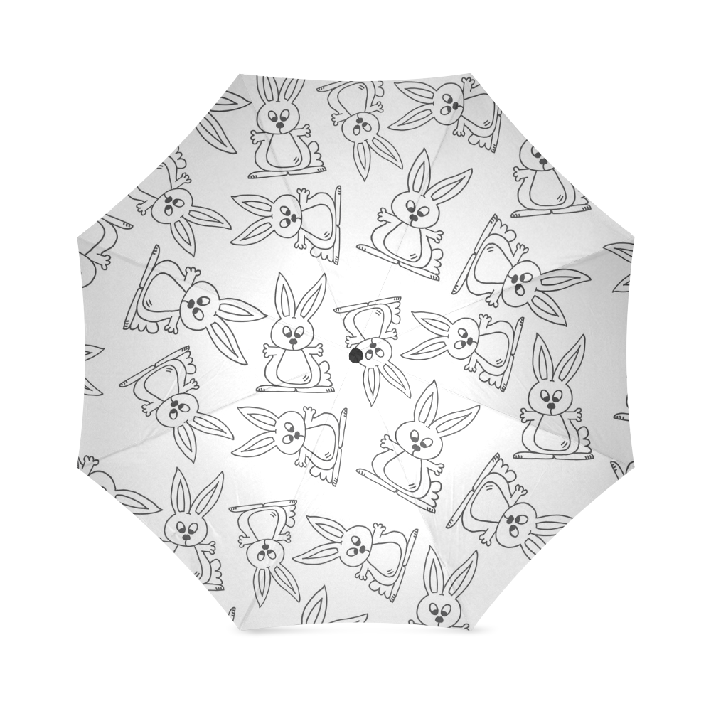 Bunny Pattern Foldable Umbrella (Model U01) | ID: D194626