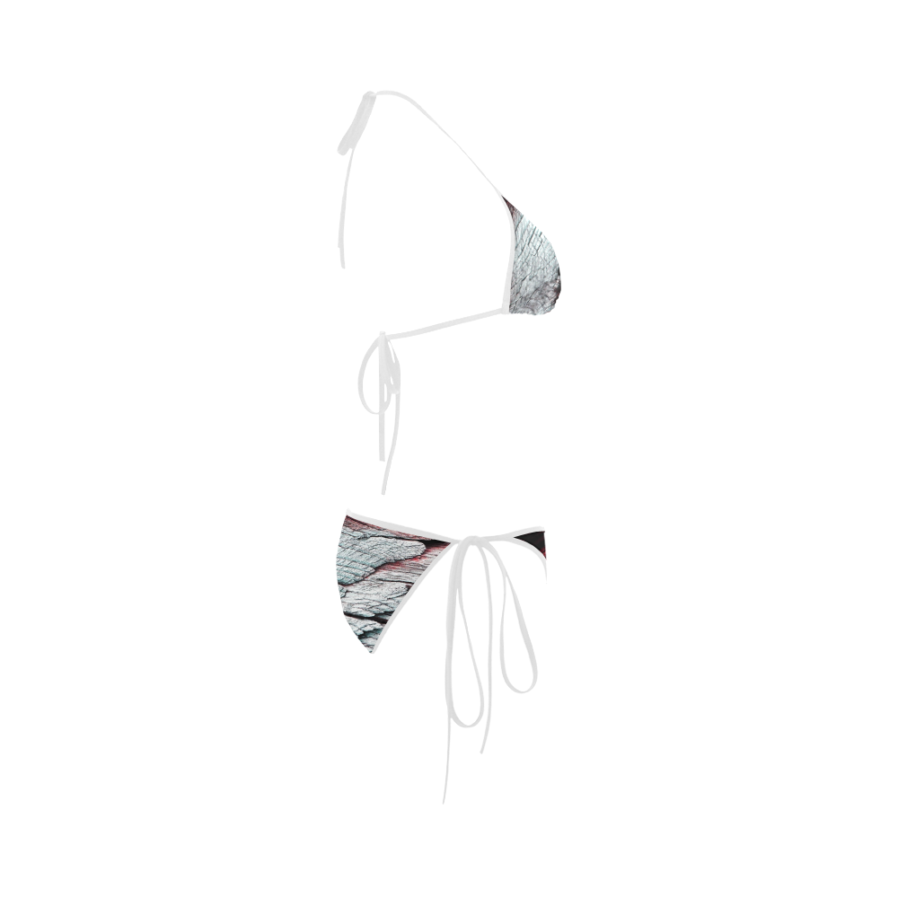 Wood Texture Custom Bikini Swimsuit | ID: D216750