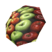 Red and Green Apples Displayed In A Pattern Foldable Umbrella (Model ...