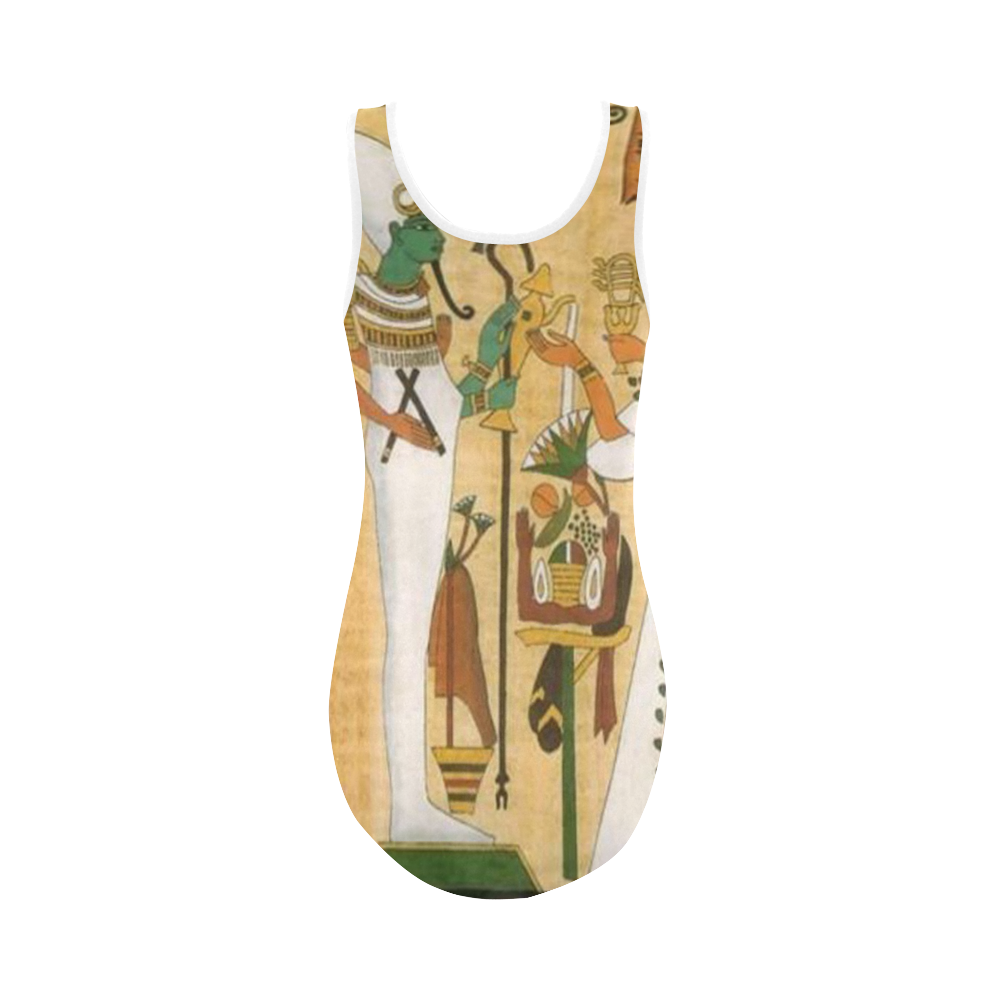 Ancient Egyptian Culture Vest One Piece Swimsuit (Model S04) | ID: D221790