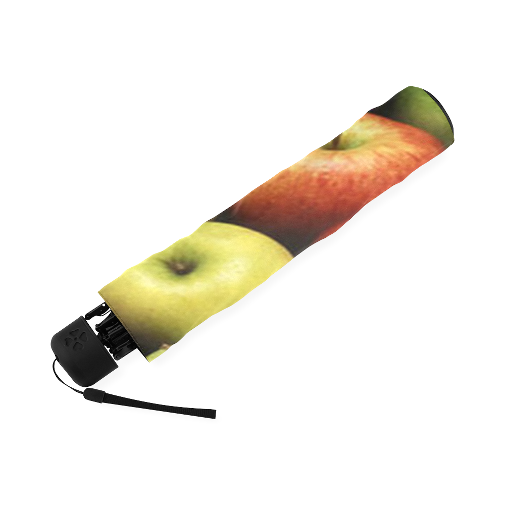 Red and Green Apples Displayed In A Pattern Foldable Umbrella (Model ...
