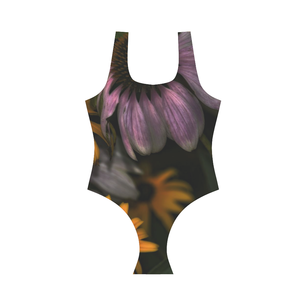 WILD FLOWER Vest One Piece Swimsuit (Model S04) | ID: D228522