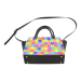 Multicolored Jigsaw Puzzle Rivet Shoulder Handbag (Model 1645) | ID ...