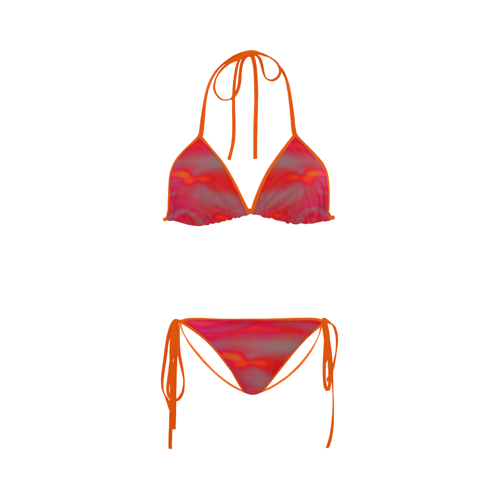pink grapefruit Custom Bikini Swimsuit | ID: D254542