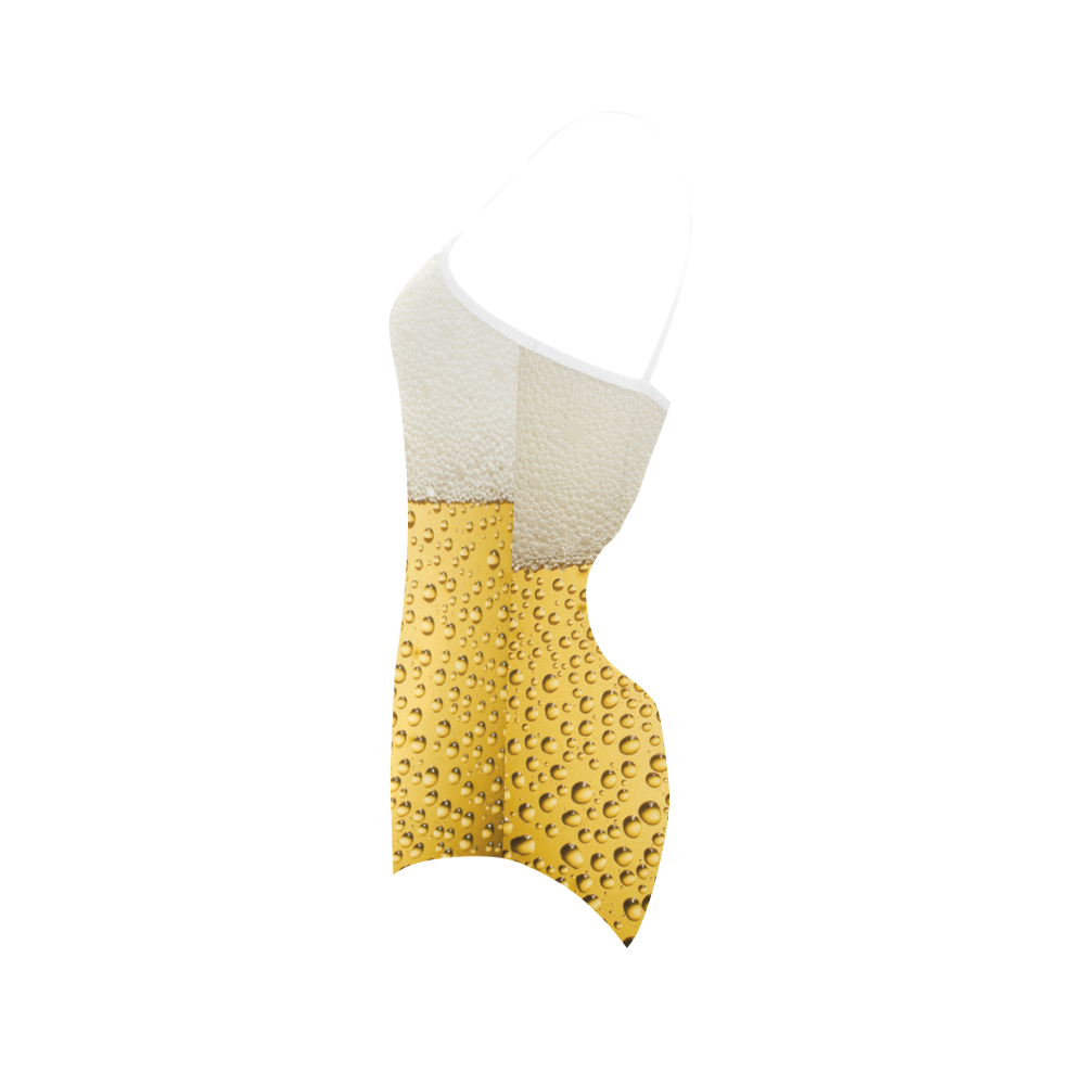 Close Up Beer Glass Novelty Strap Swimsuit ( Model S05) | ID: D264256