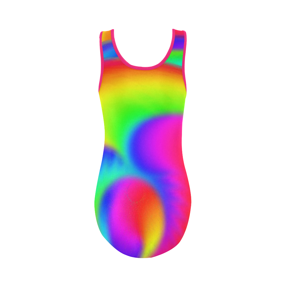 neon fun 4 Vest One Piece Swimsuit (Model S04) | ID: D277930