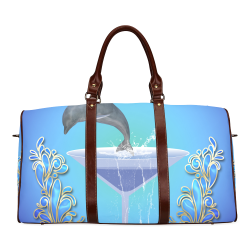 Dream Of Dolphins Waterproof Travel Bag/Large (Model 1639) | ID: D225198