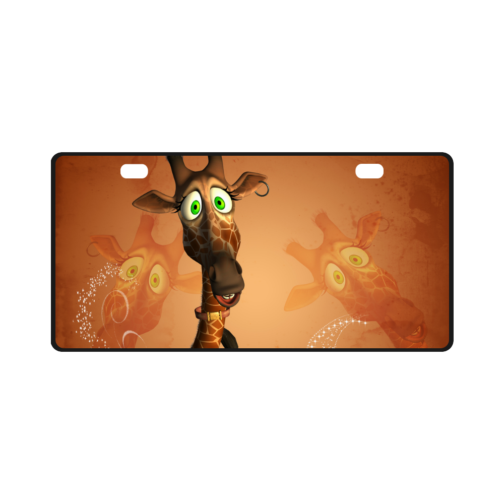 Funny giraffe License Plate | ID: D283843
